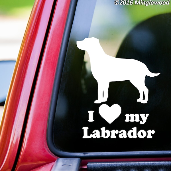 Chocolate Lab Decal - Etsy