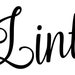 Lint Vinyl Sticker - Laundry Room Home Organization Label - Die Cut ...