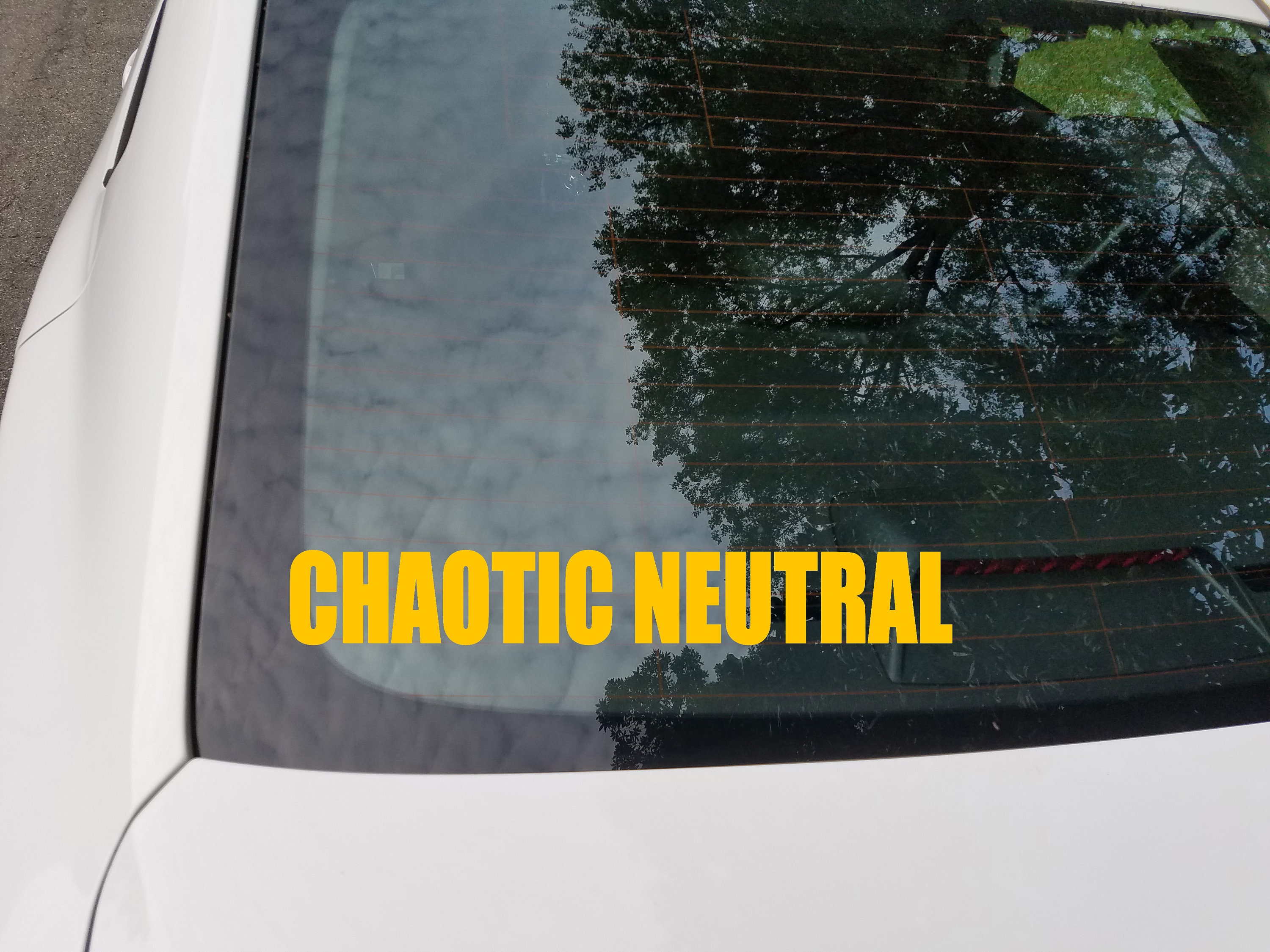 Chaotic Neutral Vinyl Sticker RPG Role Playing Character - Etsy