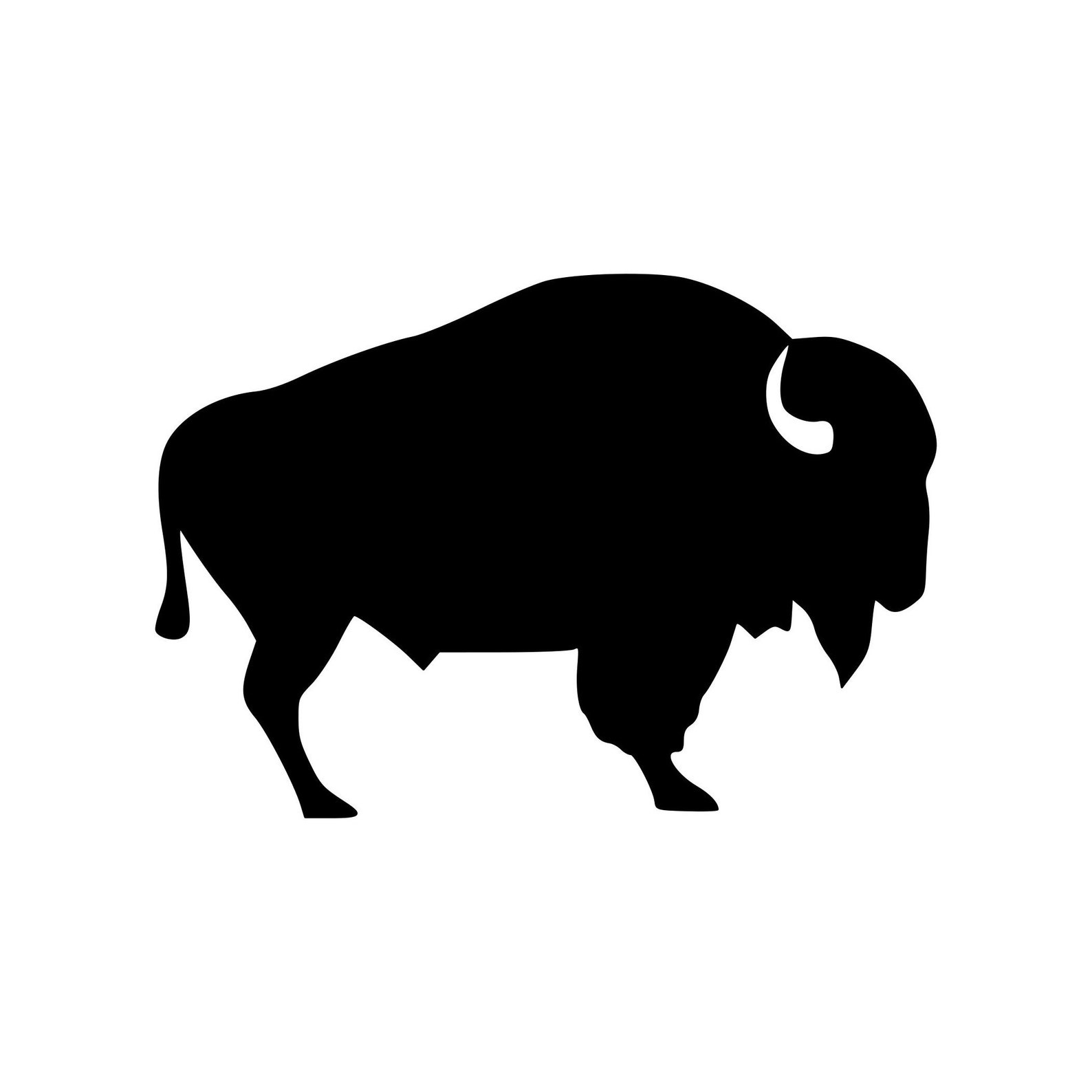 Buffalo V1 Vinyl Decal - Bison Wisent Prairie Animal - Die Cut Sticker ...