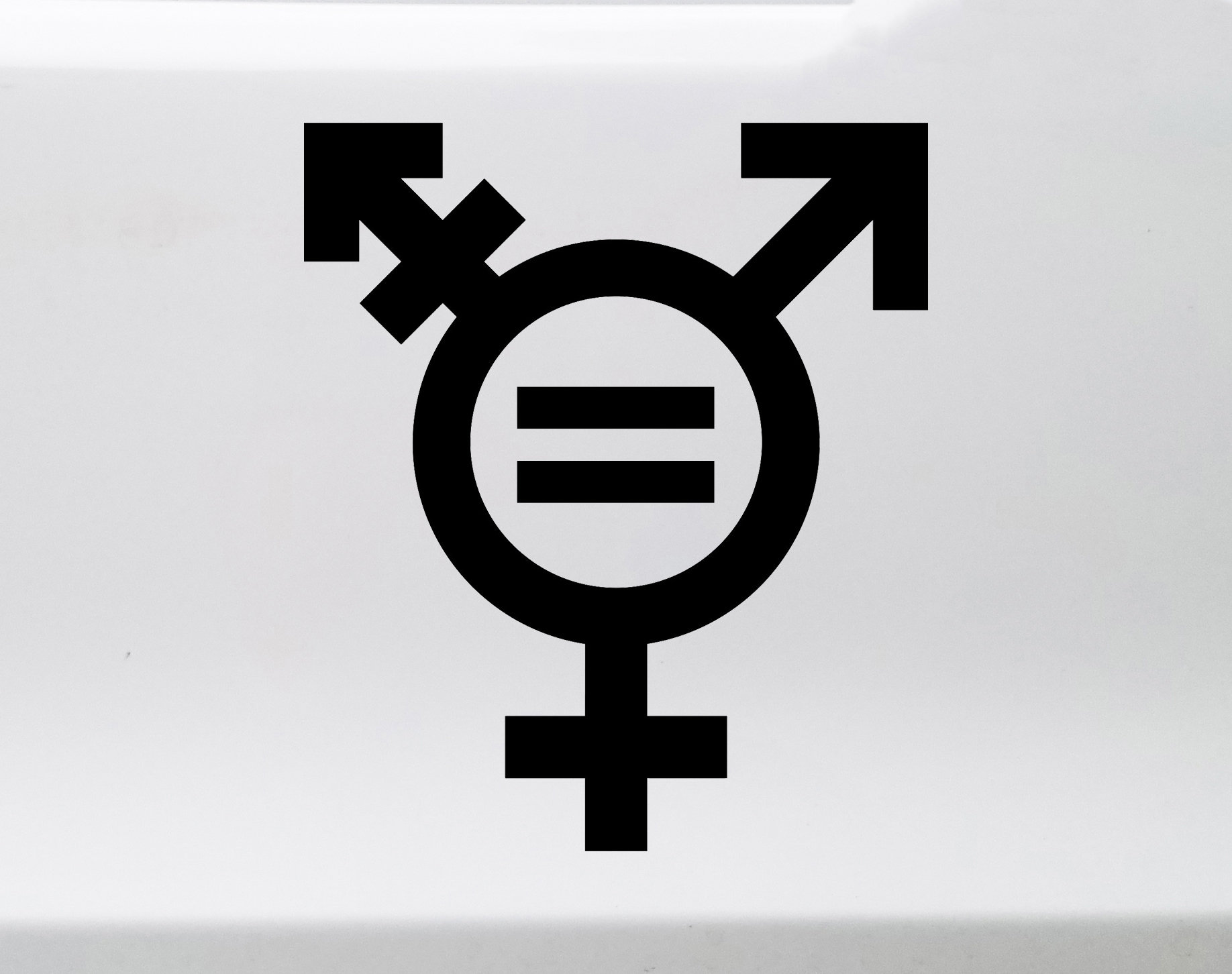 Transgender Equality Symbol Vinyl Decal Gender Male Female | Etsy
