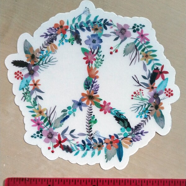 Flower Peace Sign - Etsy