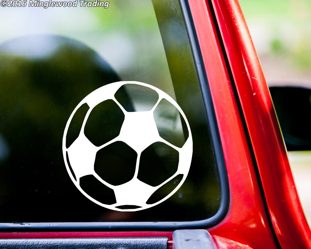 Soccer Ball Vinyl Decal Sticker - Futbol FIFA Football Pitch Goalkeeper ...