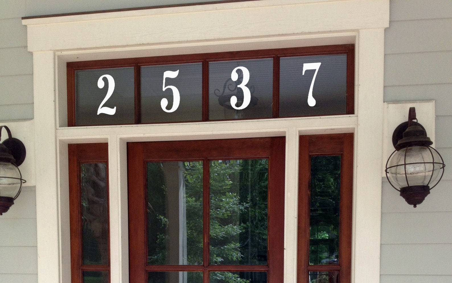 Custom Transom Window Numbers Vinyl Decal 3 to 10 Tall Home Address ...