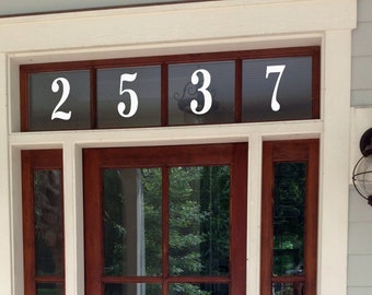 Transom Window Address Numbers - Etsy