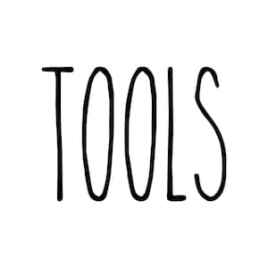 Tools - Rae Dunn Inspired Vinyl Sticker - Kitchen Home Organization ...