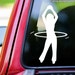 Hula Hoop Girl - Vinyl Decal Sticker - Hooping Hoopers - Etsy