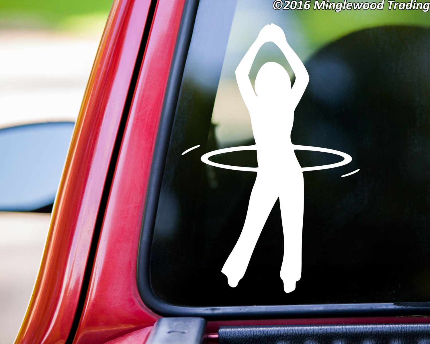 Hula Hoop Girl - Vinyl Decal Sticker - Hooping Hoopers - Etsy
