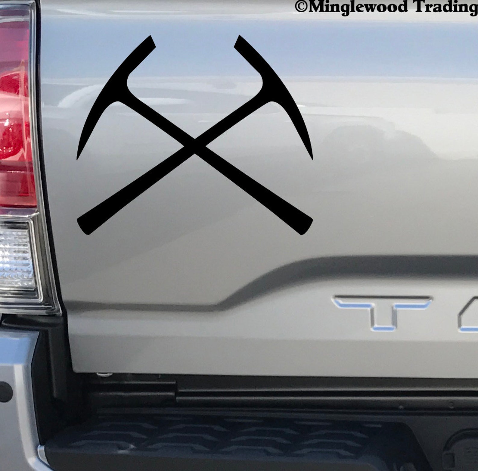 CROSSED PICKAXES Vinyl Decal Sticker Mining Pick Axes | Etsy