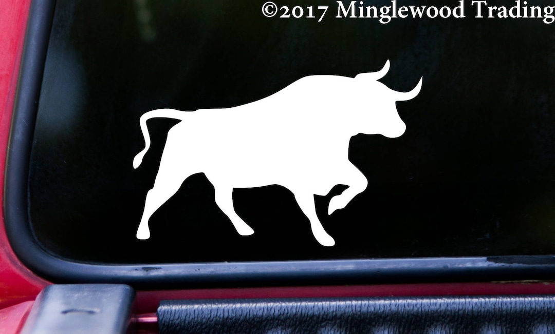 Bull Vinyl Decal Sticker - Cattle Farm Animal Male Ungulate Nandi ...