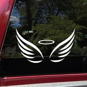 Angel Wings Vinyl Decal V2 | Custom Wing Stickers | Die Cut Sticker - Etsy