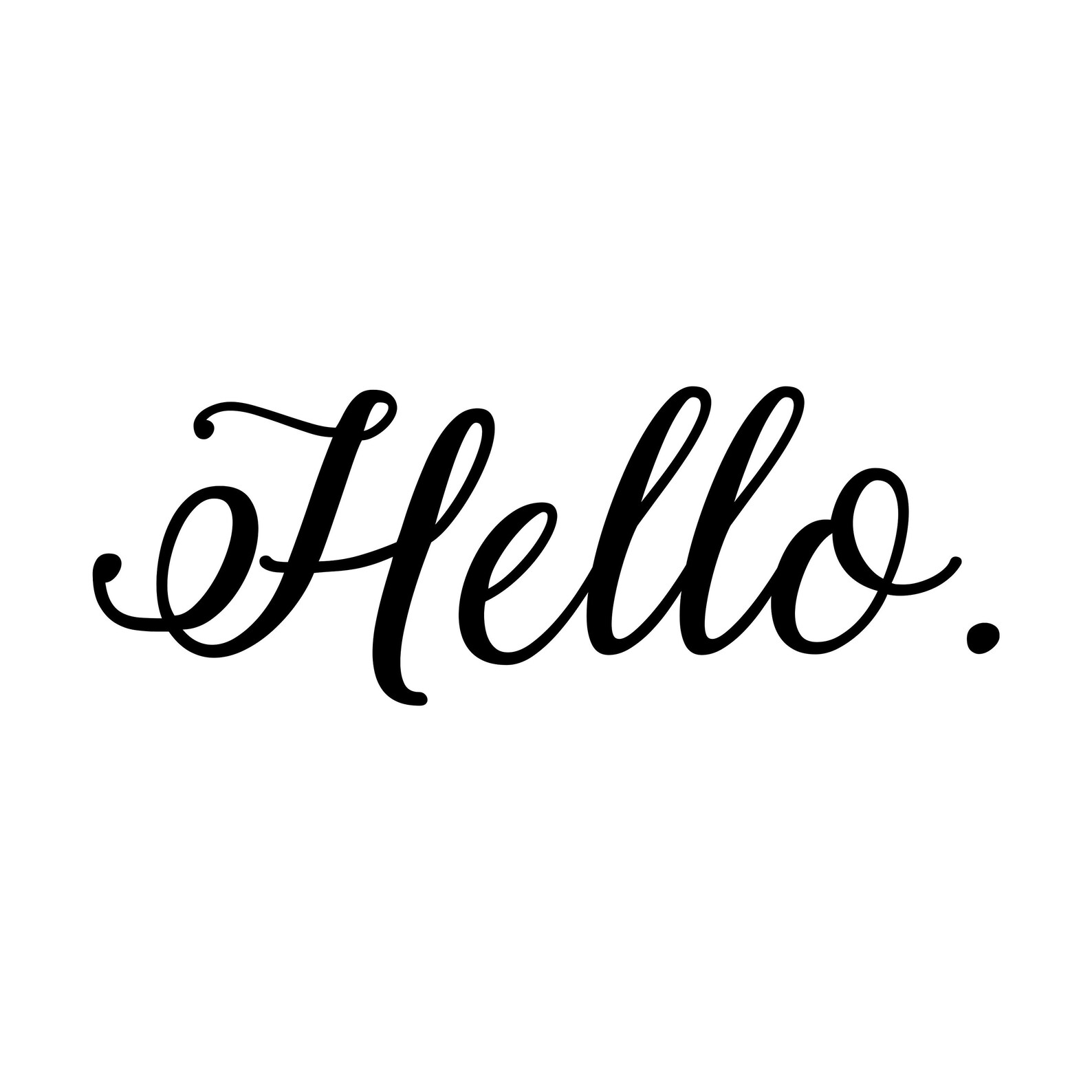 Hello Vinyl Decal Sticker - Front Door Porch Greeting - Etsy