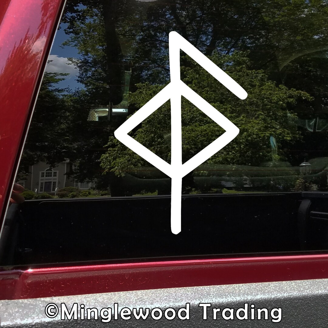 Health Bind Rune Vinyl Sticker - Viking Symbol Bind Rune - Die Cut ...