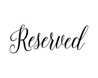 Paper Paper & Party Supplies Sticker Reserved etna.com.pe