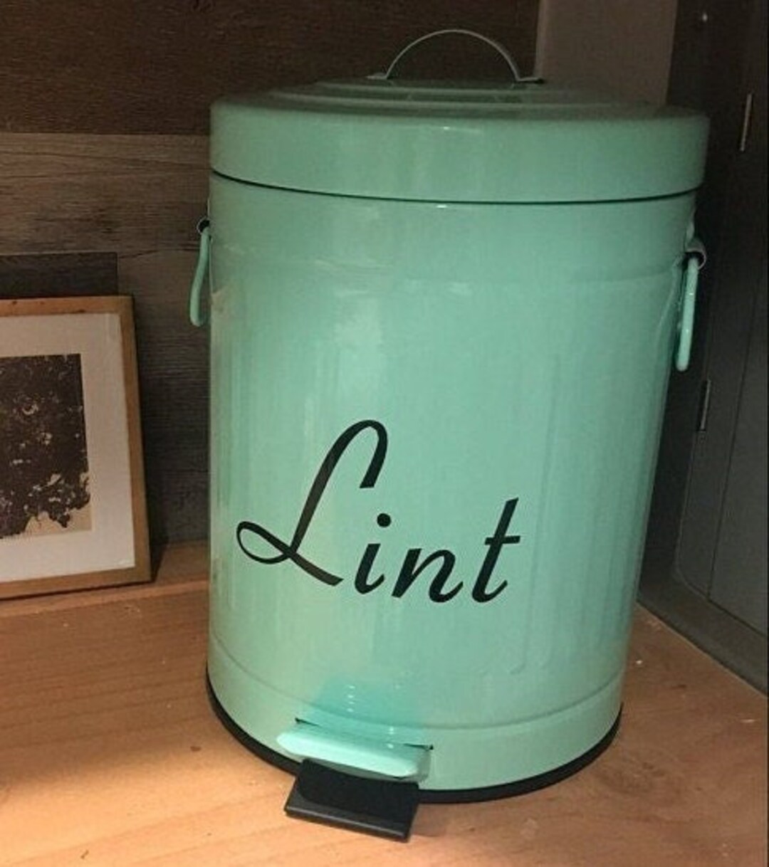 Lint Vinyl Sticker - Laundry Room Pantry Home Organization Label - Die ...