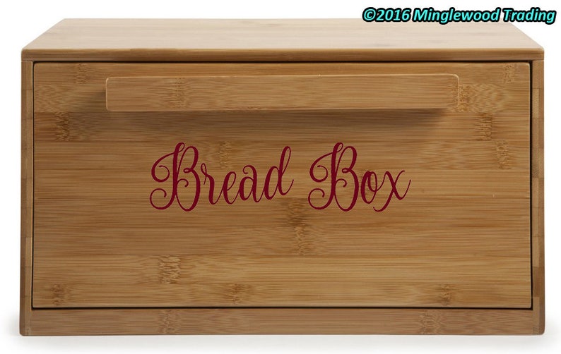 BREAD BOX V2 Vinyl Decal Sticker Kitchen Breadbox Bread - Etsy