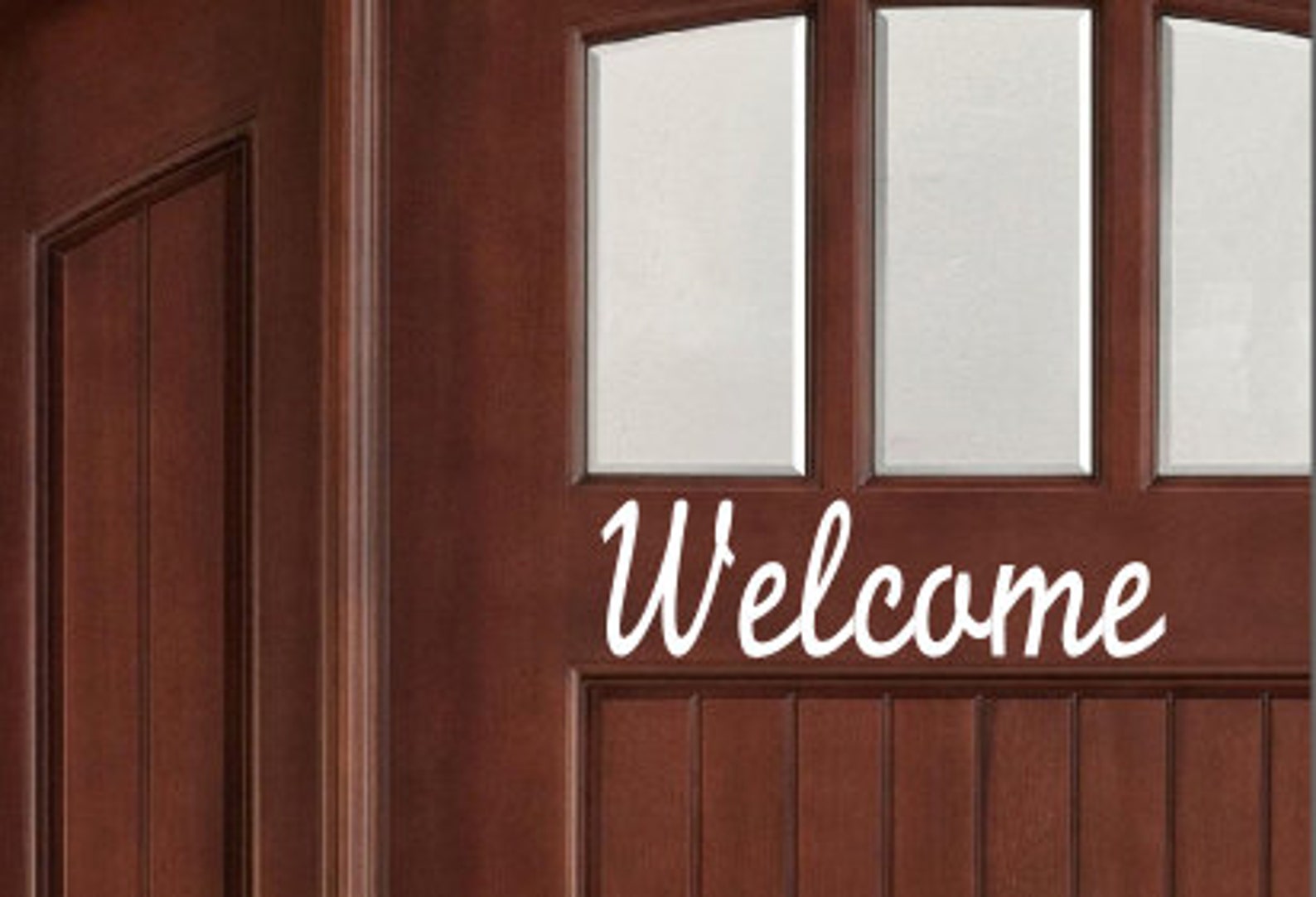 WELCOME Vinyl Decal Sticker Door Greeting Porch Hello - Etsy