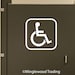 Handicap Accessible Bathroom Door Sign Vinyl Sticker - Etsy