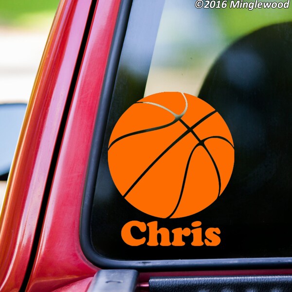 Basketball Name Hoop Decal - Etsy