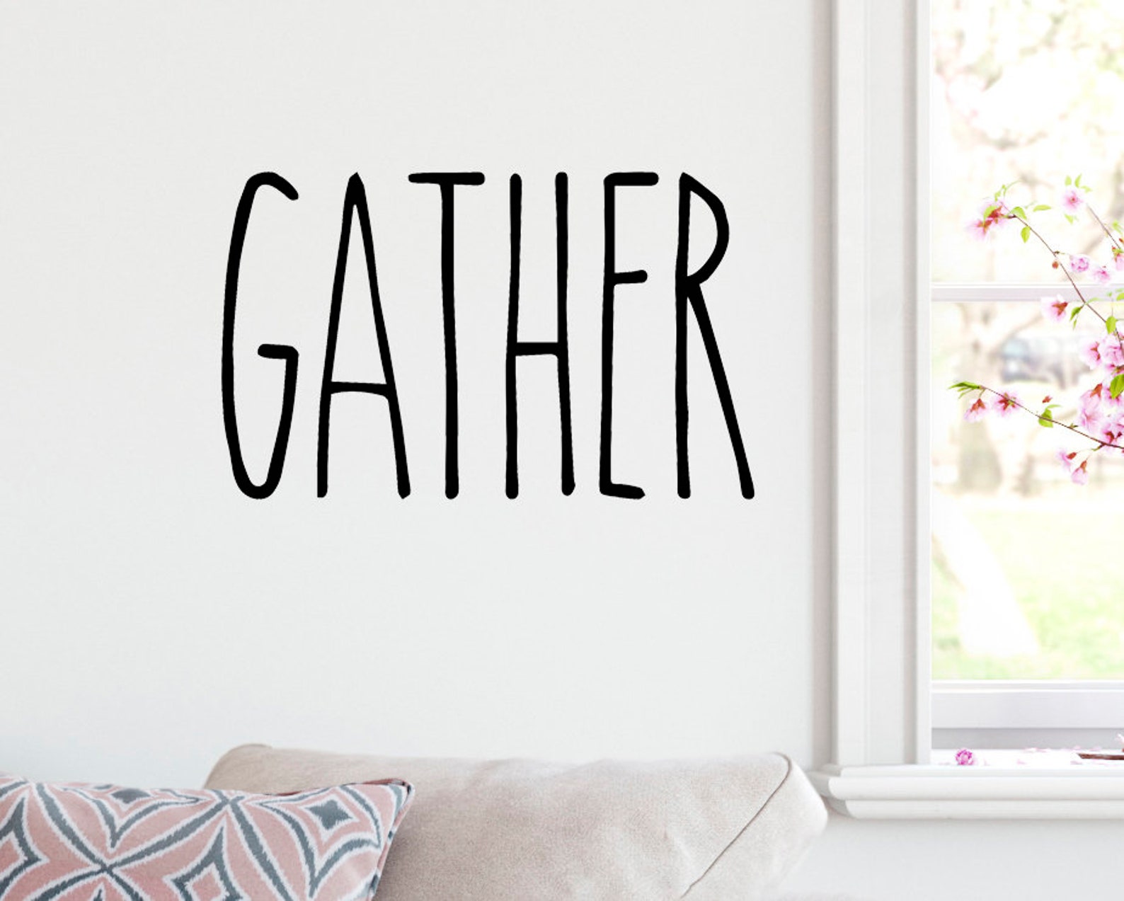Gather Rae Dunn Inspired Vinyl Sticker Kitchen Home | Etsy