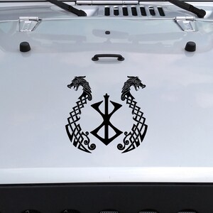 Fafnir Viking Dragons Berserk Symbol V2 | Large Custom Vinyl Decal ...