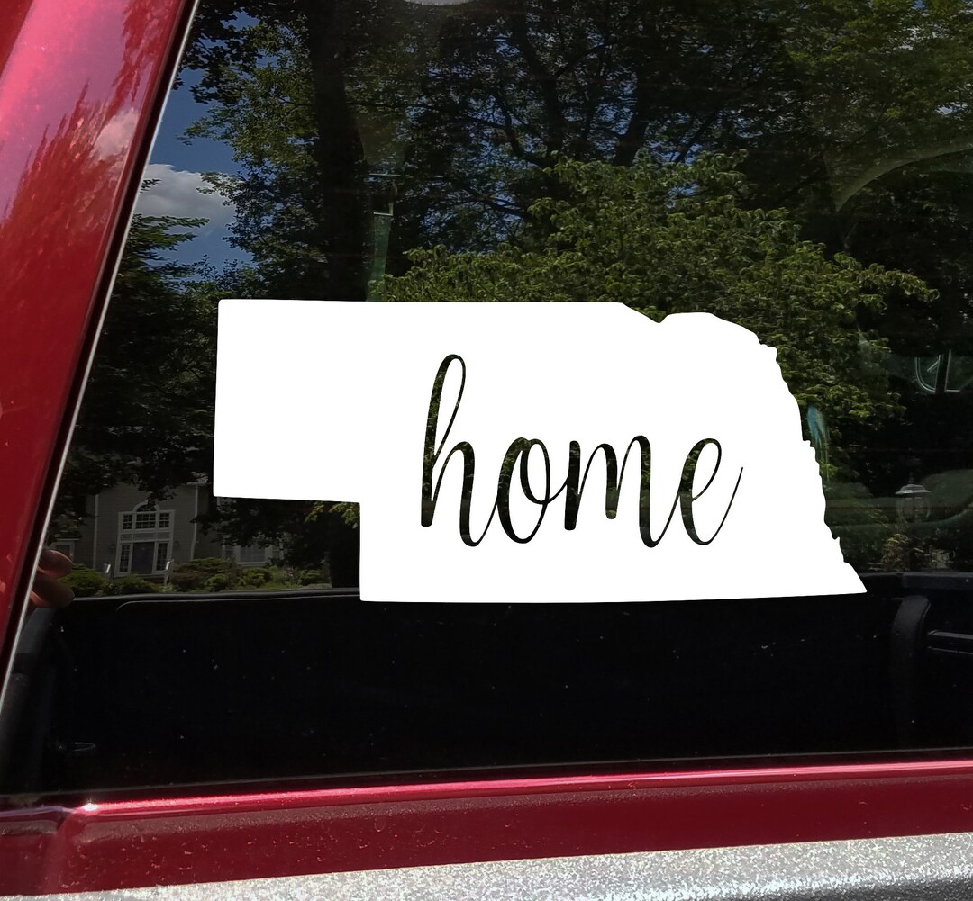 Nebraska Vinyl Decal - Home State Native Nebraskan - Die Cut Sticker - Etsy