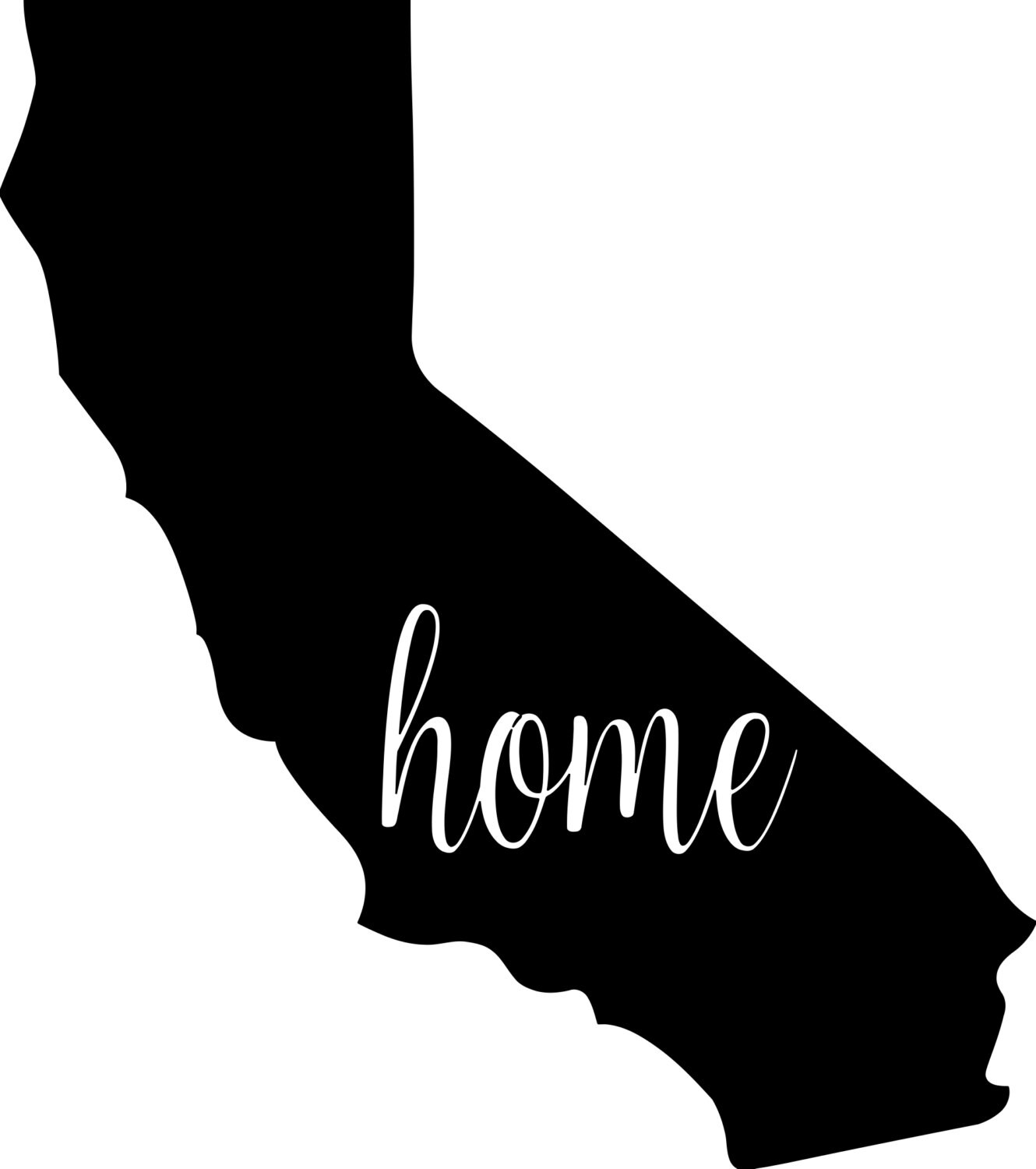 CALIFORNIA Vinyl Sticker State Home CA Golden State Die | Etsy