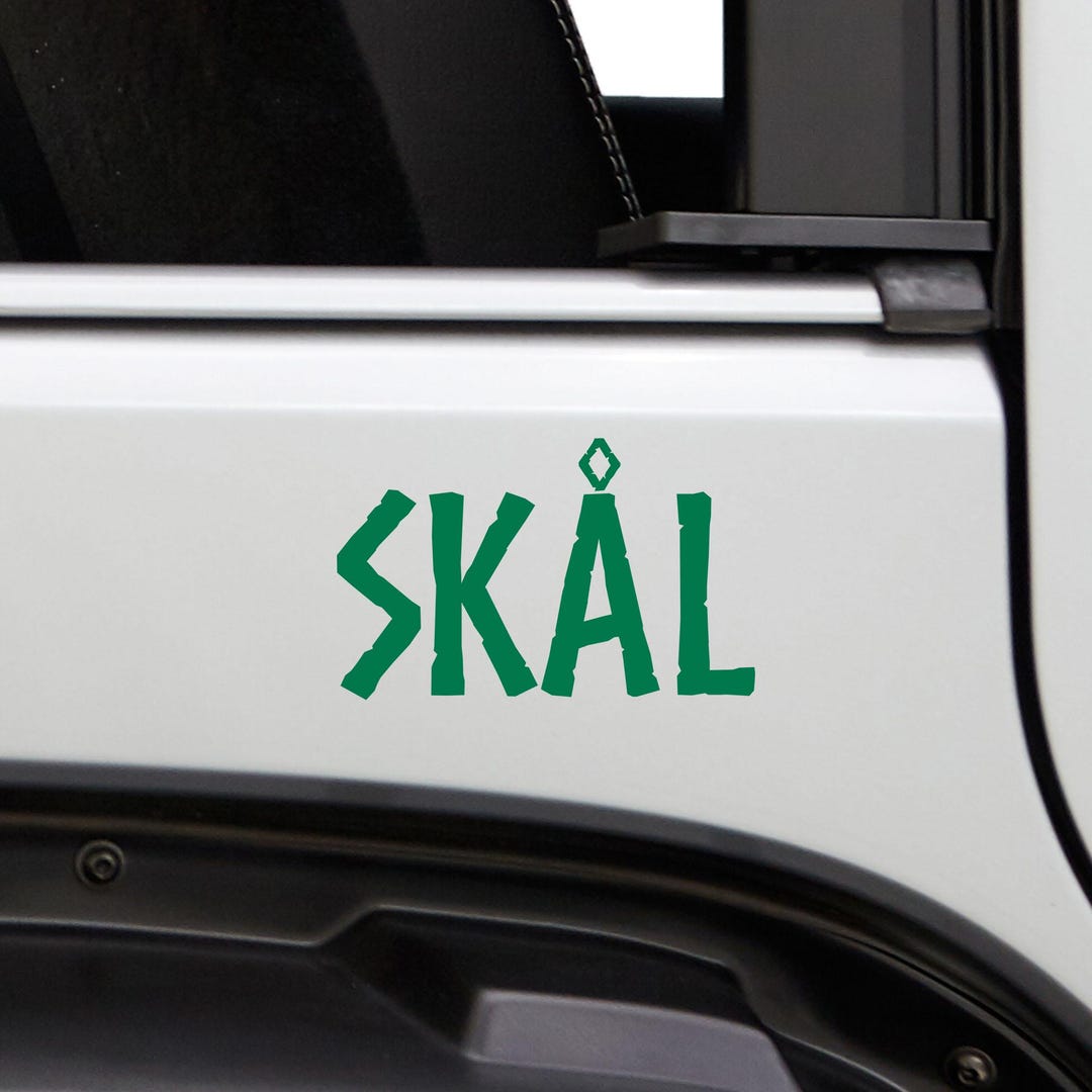 Skal Skol Viking Cheers Vinyl Decal | Custom Size/color Tankard Ale ...