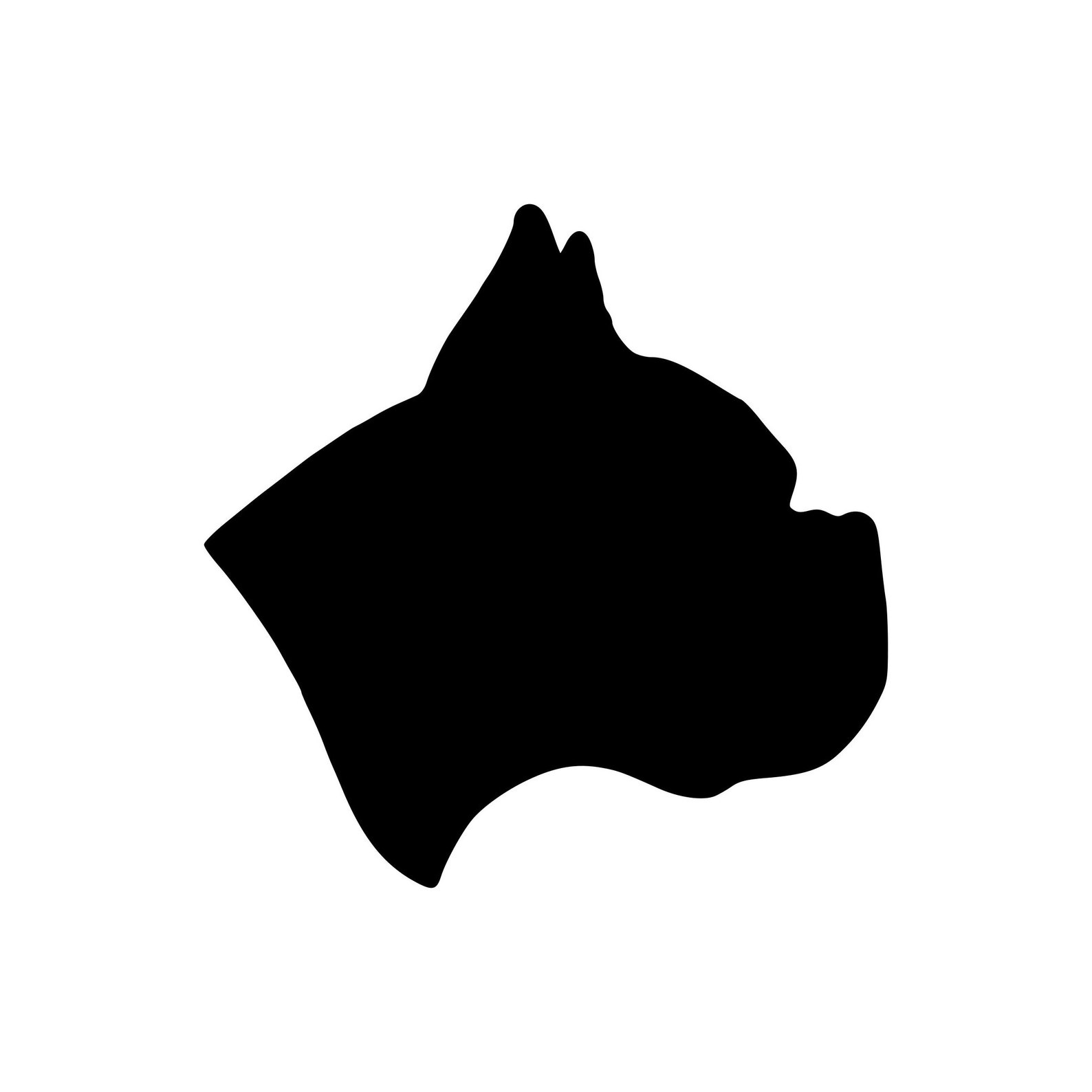 BOXER Head Vinyl Decal Sticker Dog Profile Silhouette German - Etsy