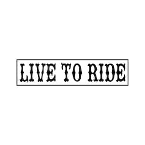Live to Ride - Vinyl Decal Sticker - Motorcycle Life Bike Club - Etsy