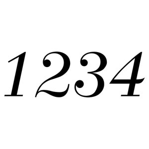 Custom House or Mailbox Numbers Vinyl Decal Sticker 1 to 8 Tall Address ...