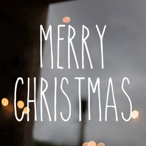 Merry Christmas - Rae Dunn Inspired Vinyl Sticker - Happy Holidays Home ...