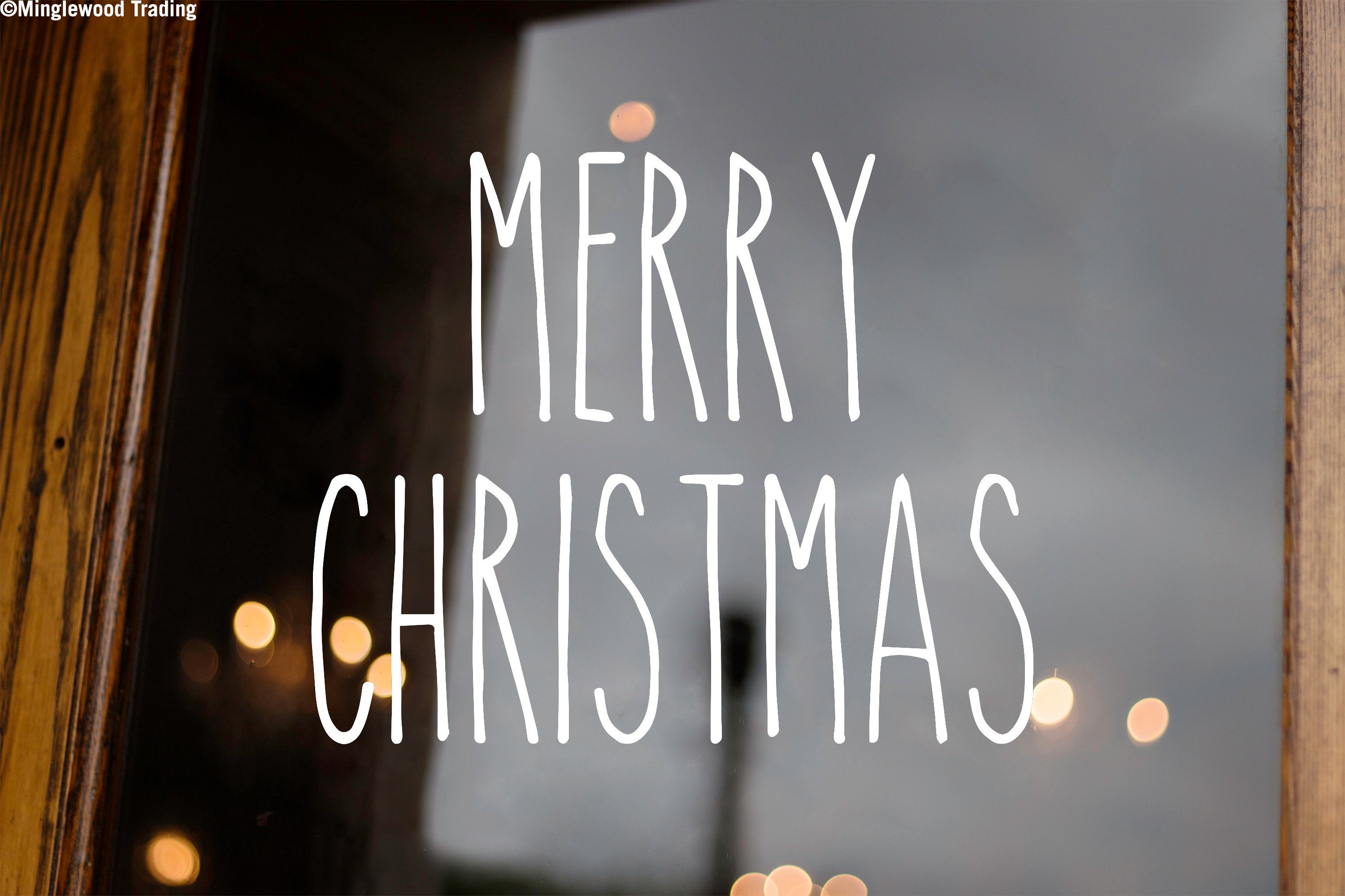 Merry Christmas Rae Dunn Inspired Vinyl Sticker Happy | Etsy