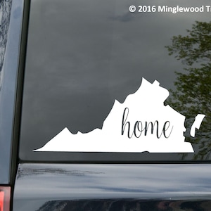 Virginia Vinyl Decal Sticker - State VA Home RVA Richmond ...