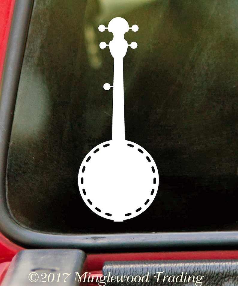 BANJO Vinyl Decal Sticker Bluegrass Country Music Picking | Etsy