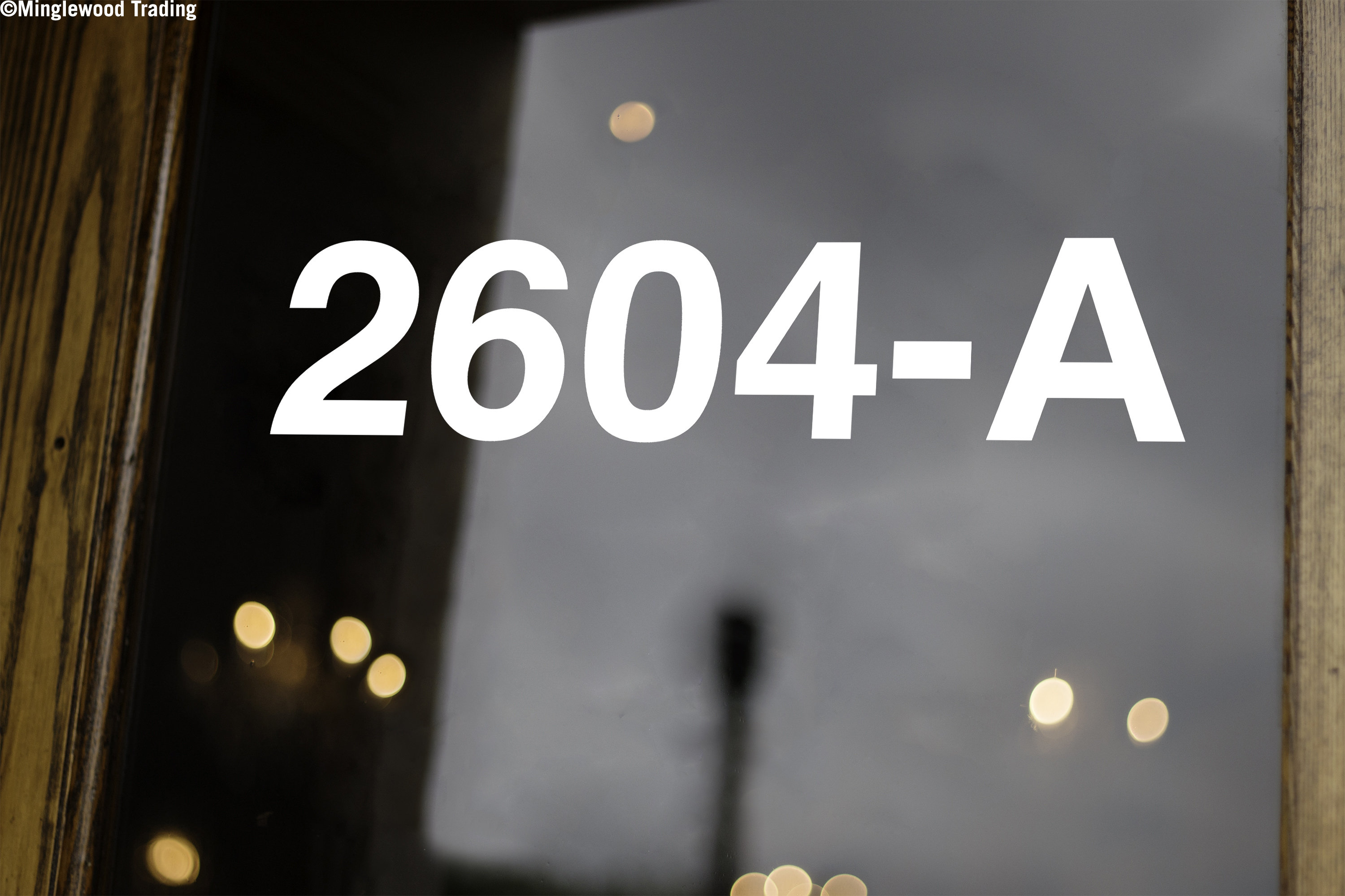 White Store Window Vinyl Address Numbers - Storefront Glass Door ...