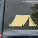Tent Vinyl Decal Sticker Camping Outdoors Campground Hiking Camper - Etsy