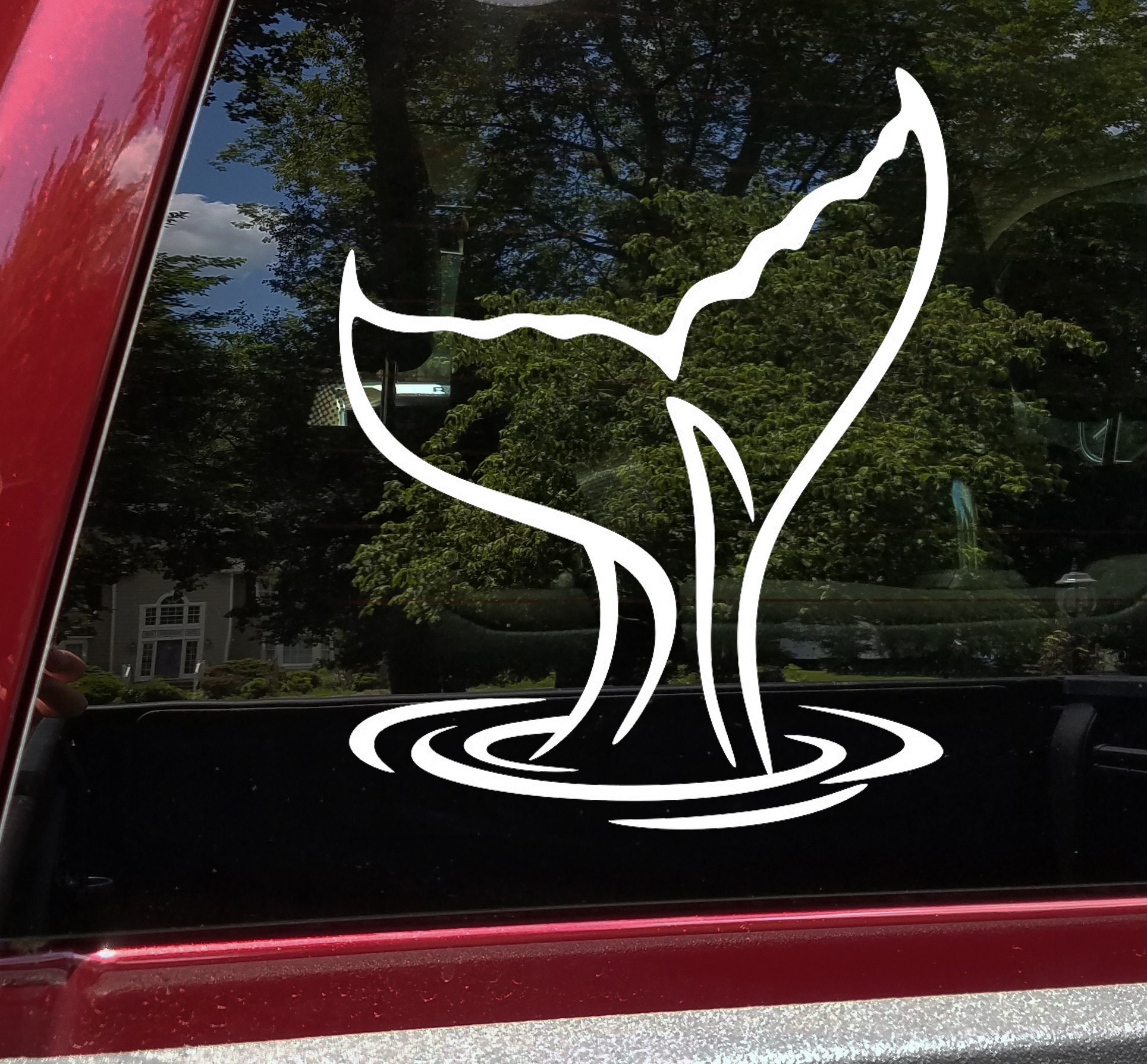 Tail of a Whale Vinyl Decal Ocean Sea Waves Water Die Cut | Etsy