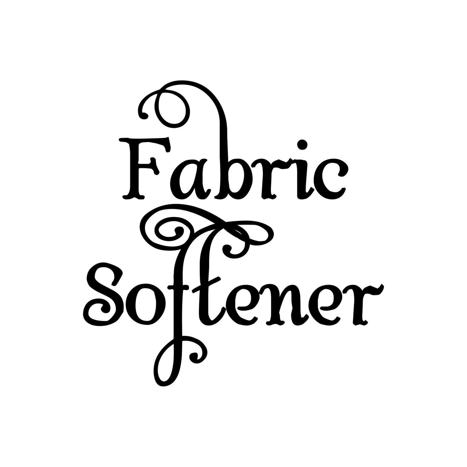 FABRIC SOFTENER Vinyl Decal Sticker Label Laundry Room | Etsy