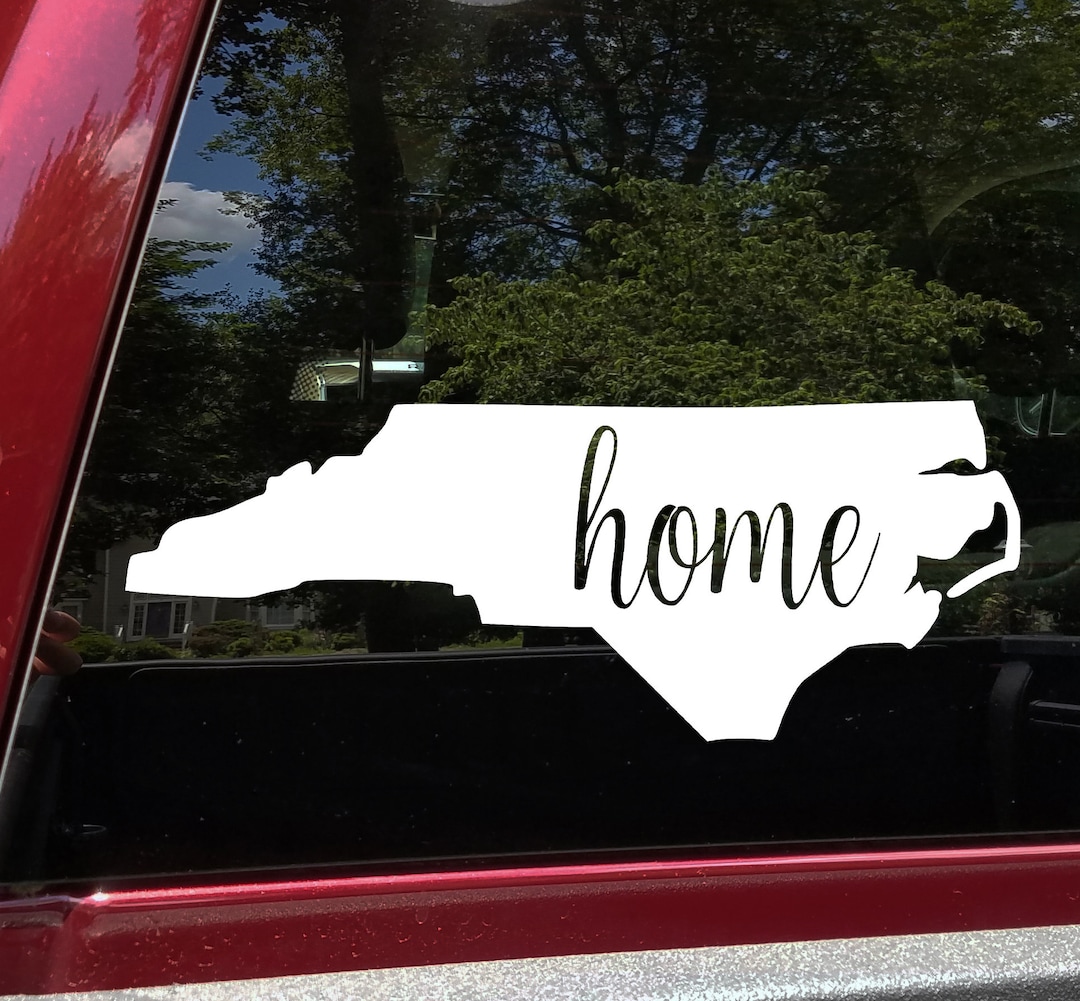 North Carolina Vinyl Decal - Home State Native North Carolinian - Die ...
