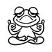 YOGA FROG Vinyl Decal Sticker Zen Lotus Peaceful Hippie | Etsy