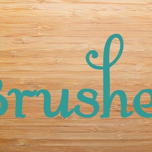 Brushes Vinyl Sticker - Bathroom Organization Label - Hair - Die Cut ...