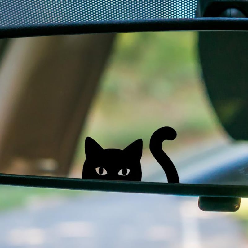 Mirror Peeker Sticker - Etsy