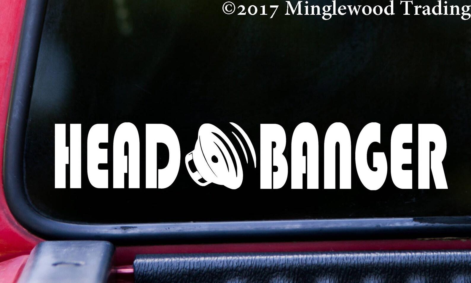 Headbanger V1 Vinyl Decal Sticker EDM Music Speaker - Etsy