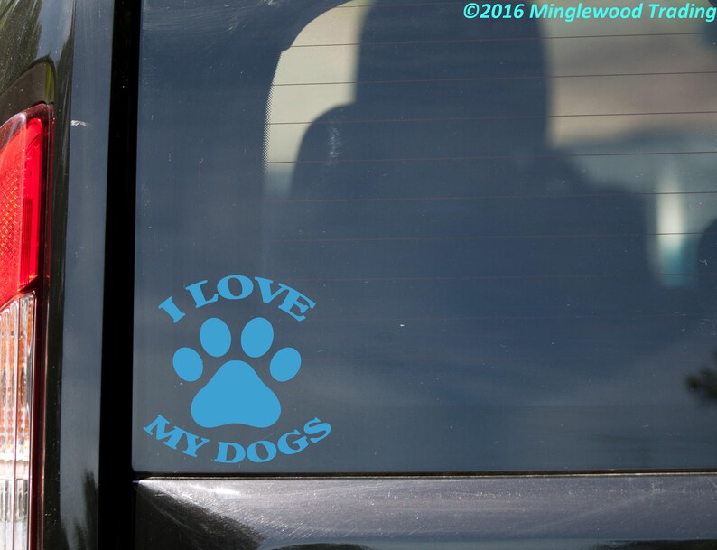 I Love My Dogs Vinyl Decal Sticker - Family Pets Puppies - Etsy
