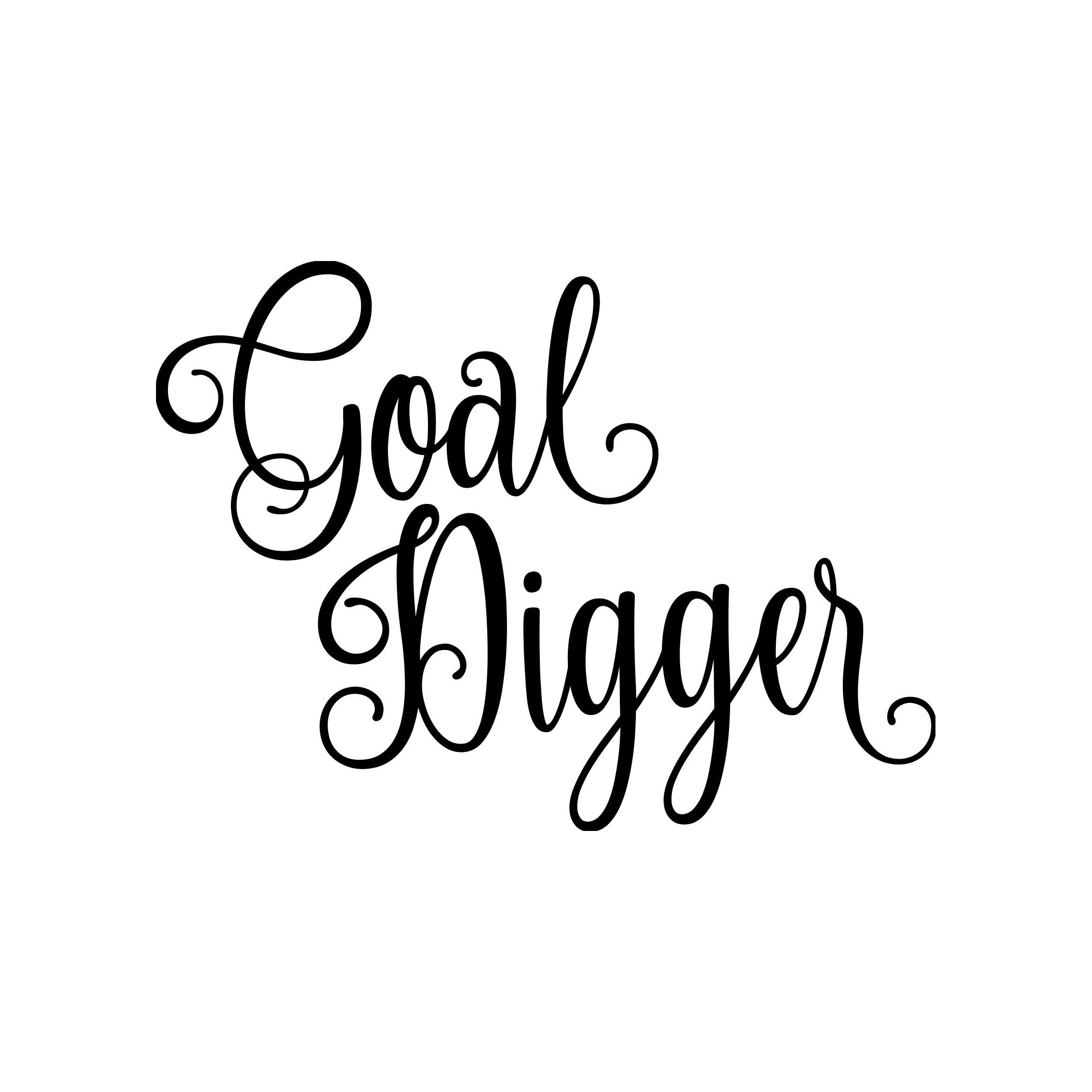 GOAL DIGGER Vinyl Decal Sticker Soccer Motivation | Etsy