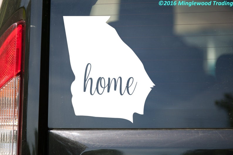 Georgia State Vinyl Decal Sticker 5" X 6" Home GA Bulldogs - Etsy