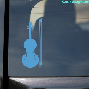 Fiddle Vinyl Decal - Violin - Bow - Bluegrass Country Music - Die Cut ...
