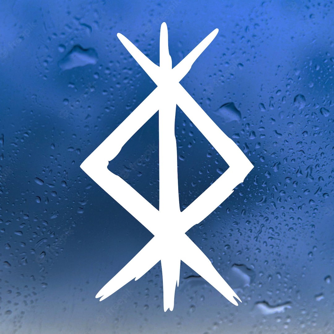 Protection Bind Rune Vinyl Sticker V2 - Norse Viking Protective Symbol ...
