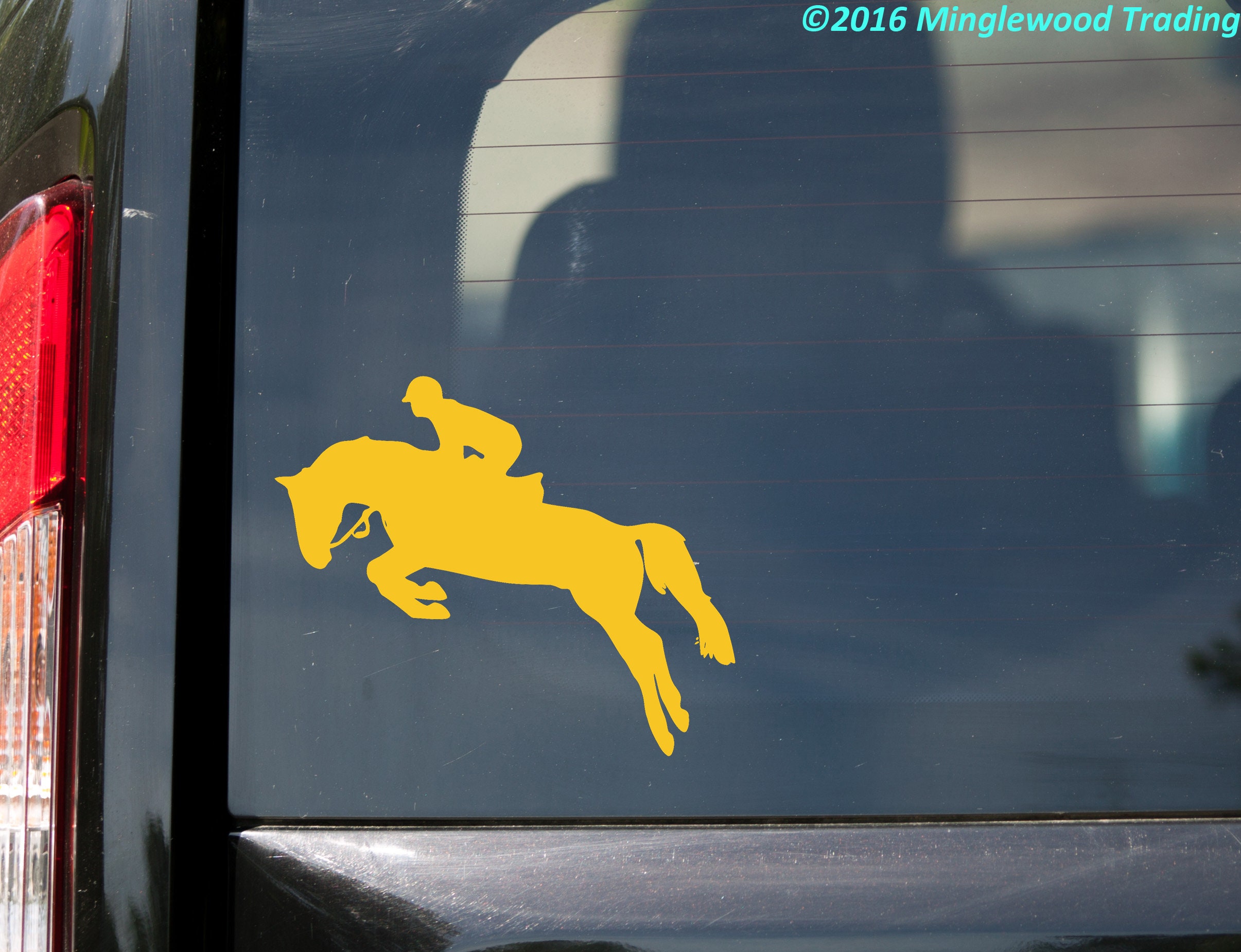 Horse Jumping Vinyl Decal Sticker - Show Jumping Stadium Open Dressage ...